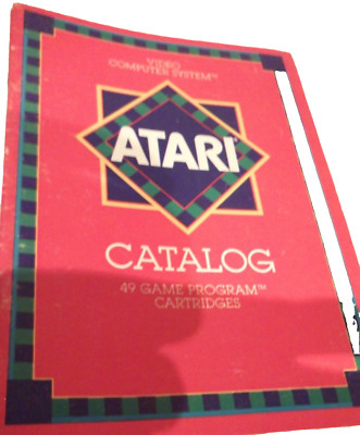 CO16725-REV D 1981 Vintage Atari Video Computer System Catalog Rare ...