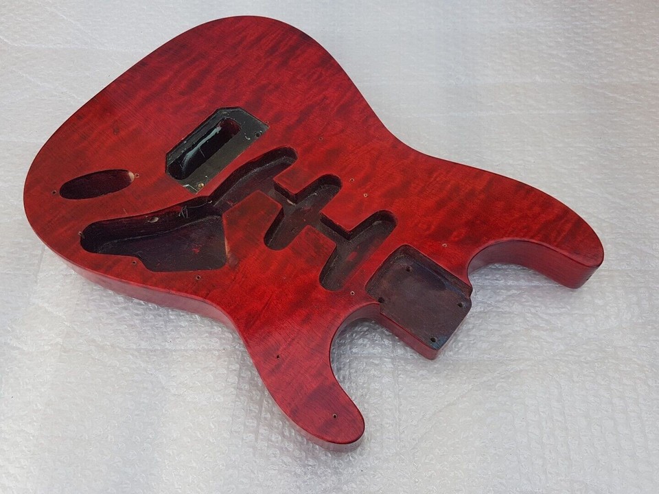 QUILTED MAPLE TOP STR*T BODY - made in USA - NITRO FINISH | eBay