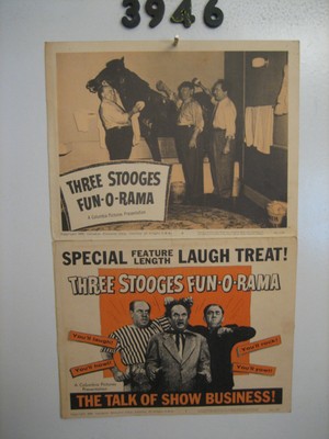 Three Stooges Fun-O-Rama Orig, 2 LCs '59 Moe Howard, Larry Fine & Joe ...