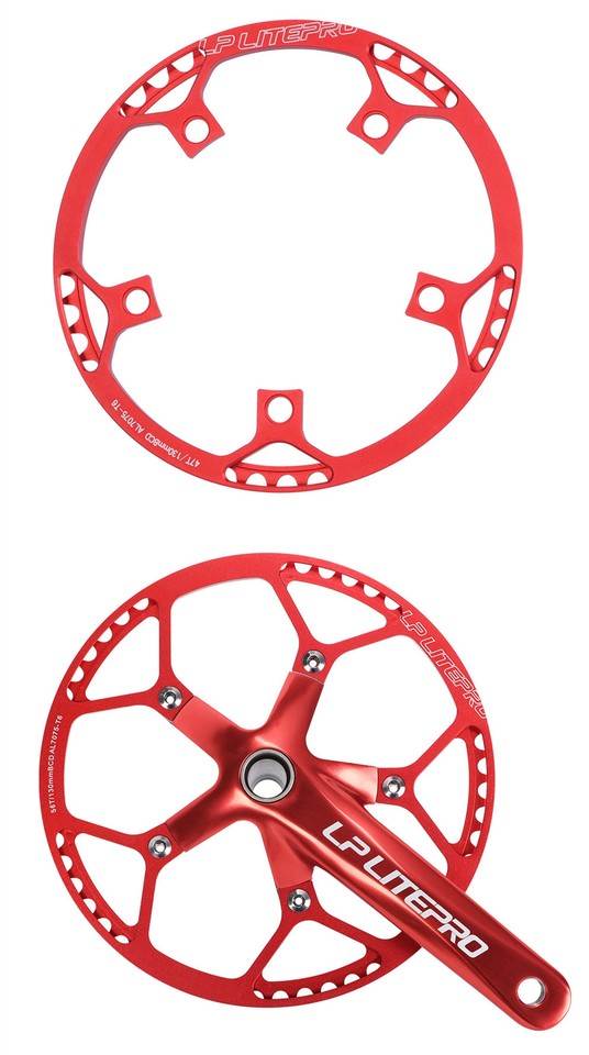 Litepro Bike Crankset Chainring Folding Bike Square Hole Crank ...