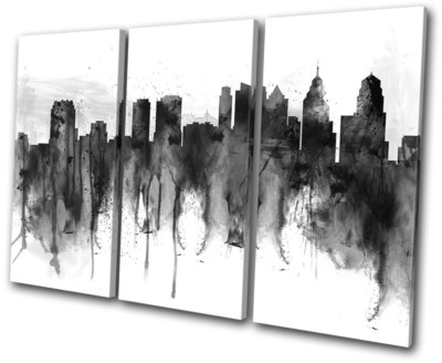 Philadelphia Industrial Grunge Urban TREBLE TOILE murale ART Photo ...