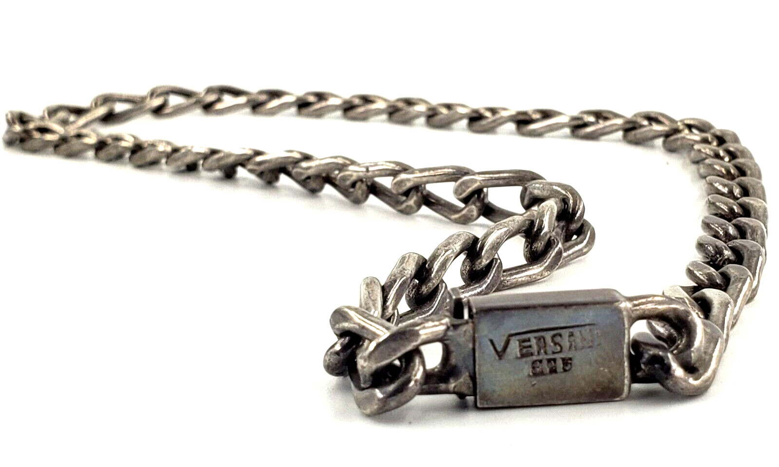 VERSANI Sterling Silver 20 Inch Long Necklace FIG LIN… - Gem