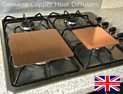 COPPER Heat Diffuser Defrost PLATE Gas Hob Electric Cooker ROUNDED ...