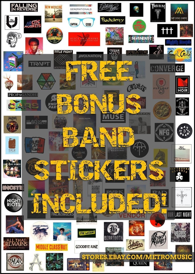 THE CHAINSMOKERS Collage Ltd Ed RARE Sticker +BONUS Pop Stickers ...