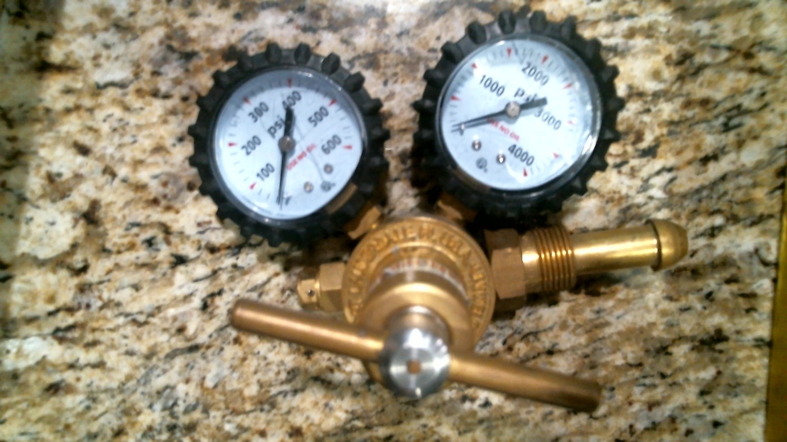 UNIWELD RHP400 NITROGEN REGULATOR W/ 0-400 PSI DELIVERY PRESSURE -FREE ...