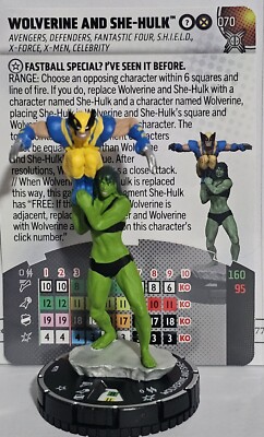 Heroclix Marvel Wolverine And She-Hulk 070 Chase Deadpool Weapon X Set ...