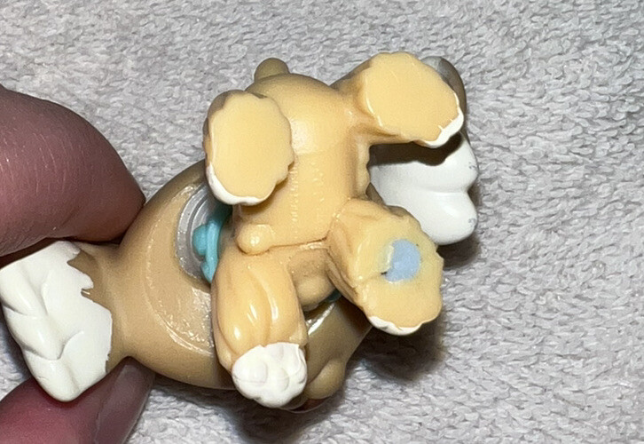 Littlest Pet Shop LPS #748 Blonde Cocker Spaniel Dog White Flower ...