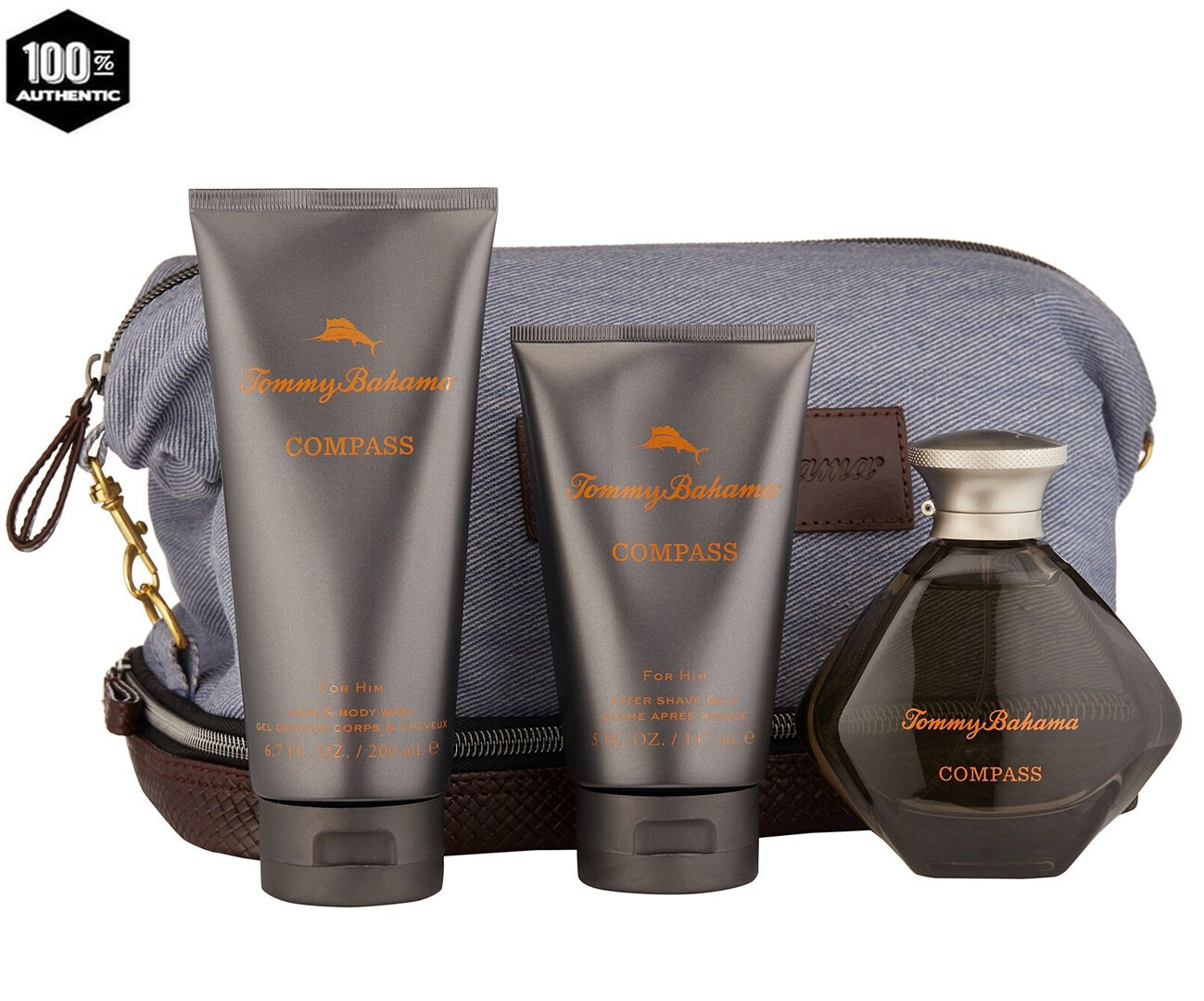 Tommy Bahama Compass cologne 4 pc Gift Set- 3.4 oz EDC+ More | eBay