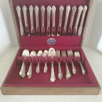 Vintage 60 Pc Oneida Community Silverplate Flatware Set "Together ...
