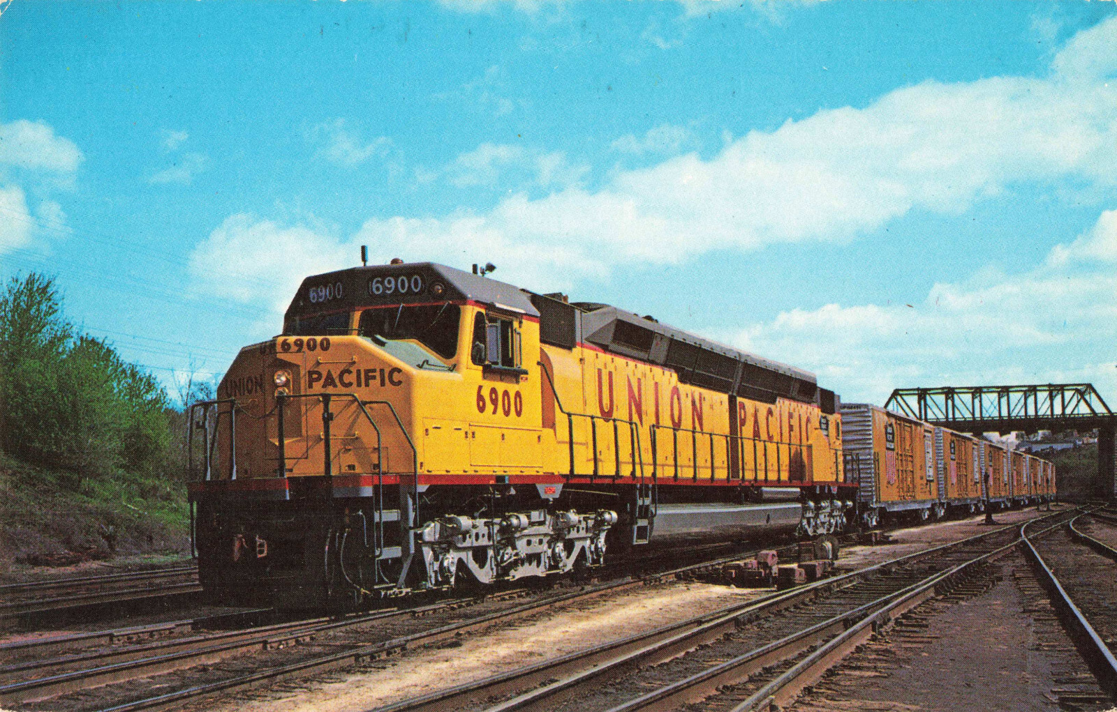 Postcard Locomotive Union Pacific No 6900 Centennial 100th Anniversary ...