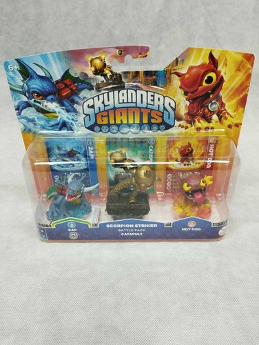 Skylanders Giants Battle pack catapult ZAP / Scorpion Striker / Hot Dog ...