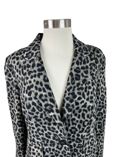 CABI 4 Jungle Leopard Style # 3373 Black Gray Jacket Blazer W/ Pockets ...