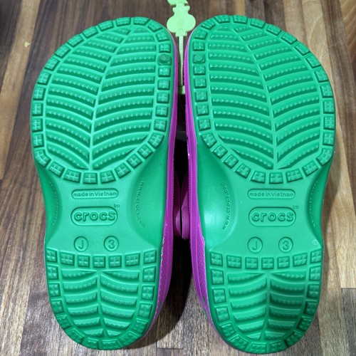 Crocs Limited Edition Barney the Dinosaur Classic Clog Size J3 | eBay