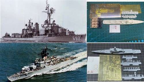 3D printing 1/700 USN Bronstein class/Allen M. Sumner Class Destroyers ...