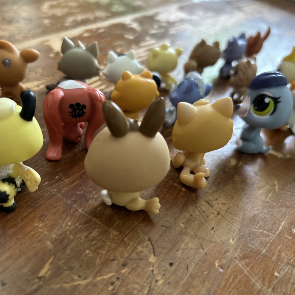 Littlest Pet Shop LPS Tiny Mini Figures Animals Toys Lot Of 23 | eBay