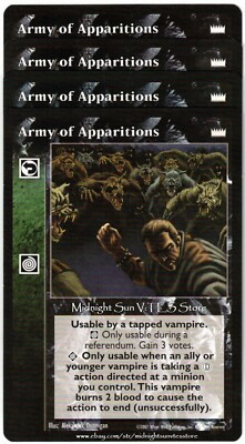 Army of Apparitions x4 Lords of the Night V:TES VTES Vampire CCG | eBay