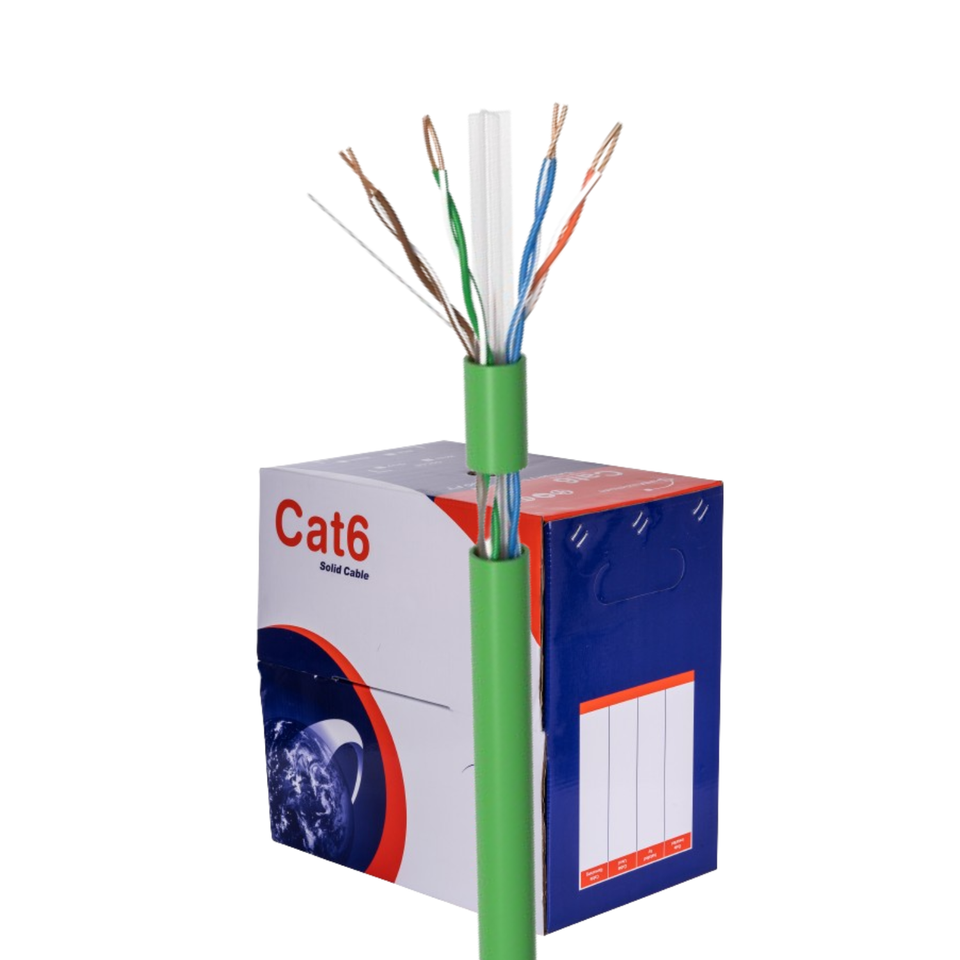 CAT5E CAT6 Cable 500FT 1000FT UTP Solid Network Ethernet CAT5 Bulk Wire ...