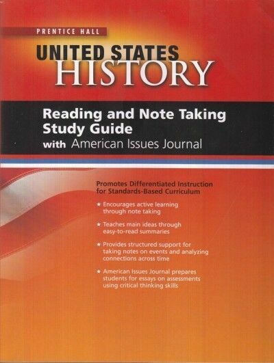 United States History 2010 Reading Notetaking Study Guide Survey Grade ...