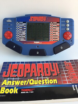 Tiger Electronics 1995 JEOPARDY! Electronic Handheld Game + Cartridge ...