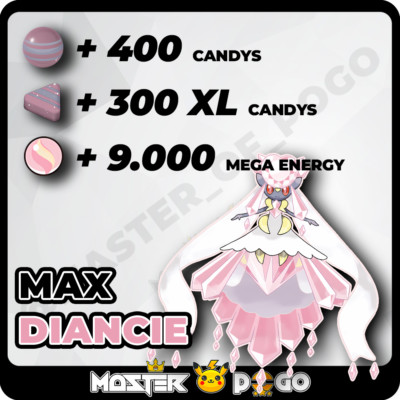 🍬 300 XL CANDY FARM for DIANCIE MAX your DIANCIE | Pokemon GO | eBay