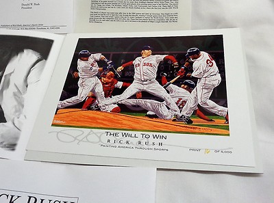 Rick Rush Art Picture Serigraph 2004 World Series Champions Boston Red ...