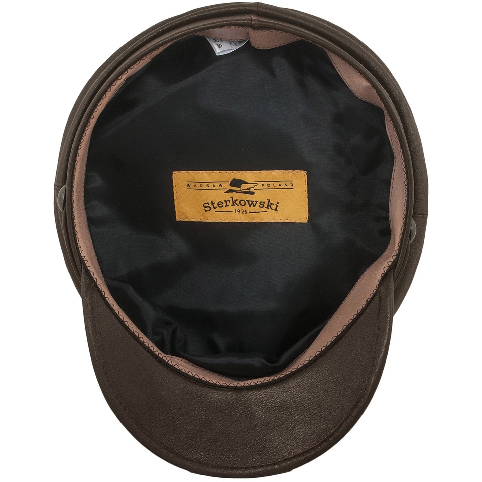 Sterkowski TRAWLER Leather Sailor Cap Breton Fiddler Mariner Greek | eBay