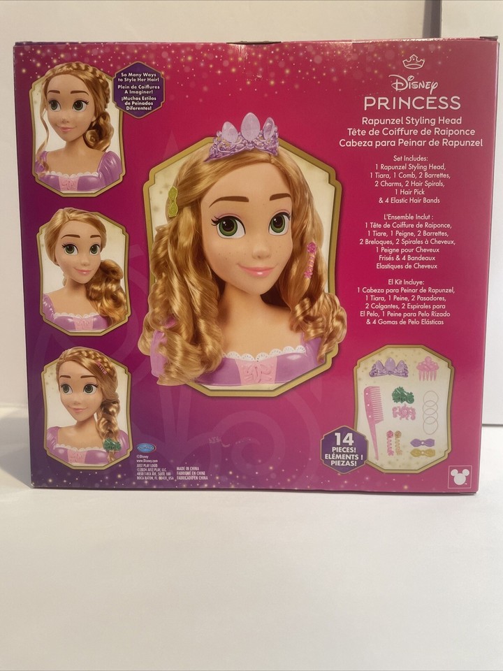 Disney Tangled Princess Rapunzel Styling Head With 7 Accessories | eBay