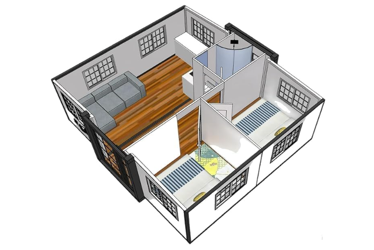 Angel Portable Tiny Expandable Prefab Container House: 19x20ft Mobile ...