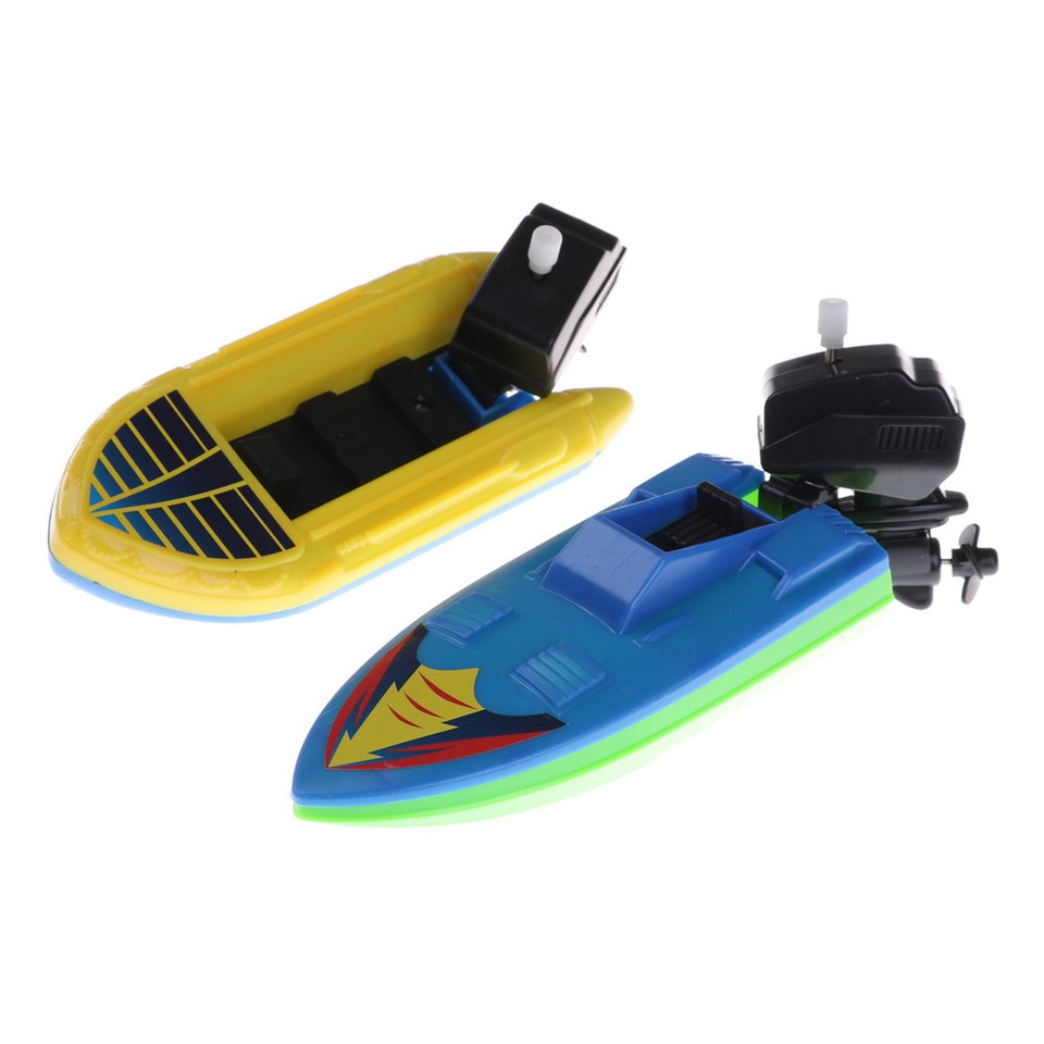 Kid Outdoor Pool Ship Toy Wind Up Swimming Motorboat Boat Toy For baby ...