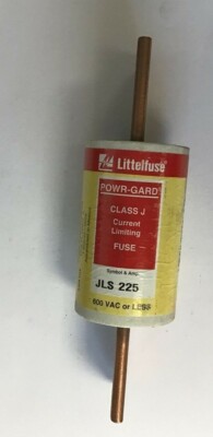 LITTELFUSE JLS 225 POWR-GARD CLASS J FUSE 225A 600VAC | eBay