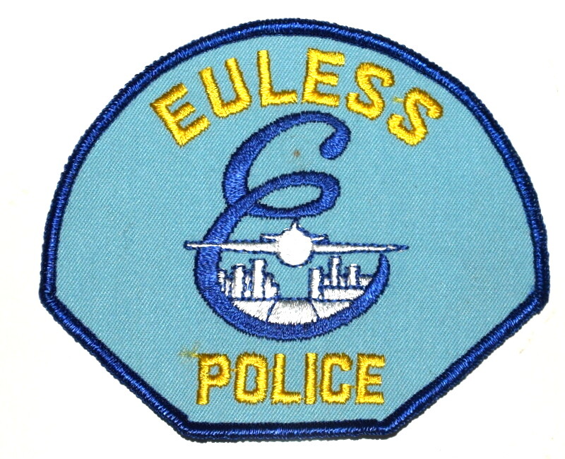 EULESS TEXAS TX Sheriff Police Patch JET AIRPLANE SKYLINE USED 2107 | eBay