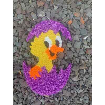 Vintage Melted Plastic Popcorn Spring Easter Decor Vintage Duck Egg ...