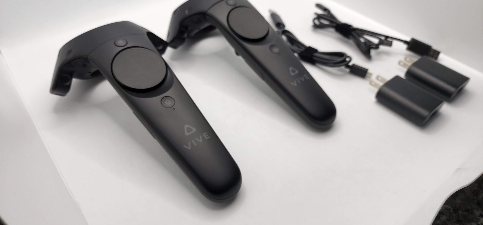 2x HTC Vive Controller Wand Charger USB Cable Strap VR Virtual Headsets ...