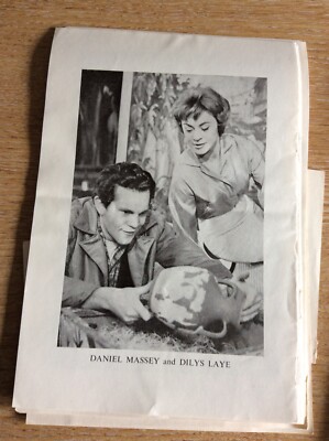 B8b Ephemera 1960s Picture Actress Dilys Laye Daniel Massey | eBay UK