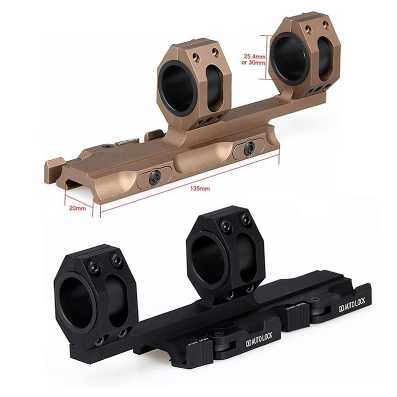 25.4/30mm Rings Extended Cantilever QD Mount Bases Auto Lock Picatinny ...