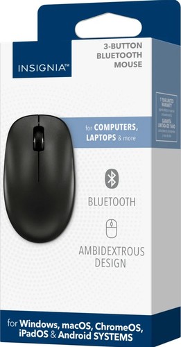 Bluetooth Mouse - 3 Button Mouse - Black Insignia | eBay