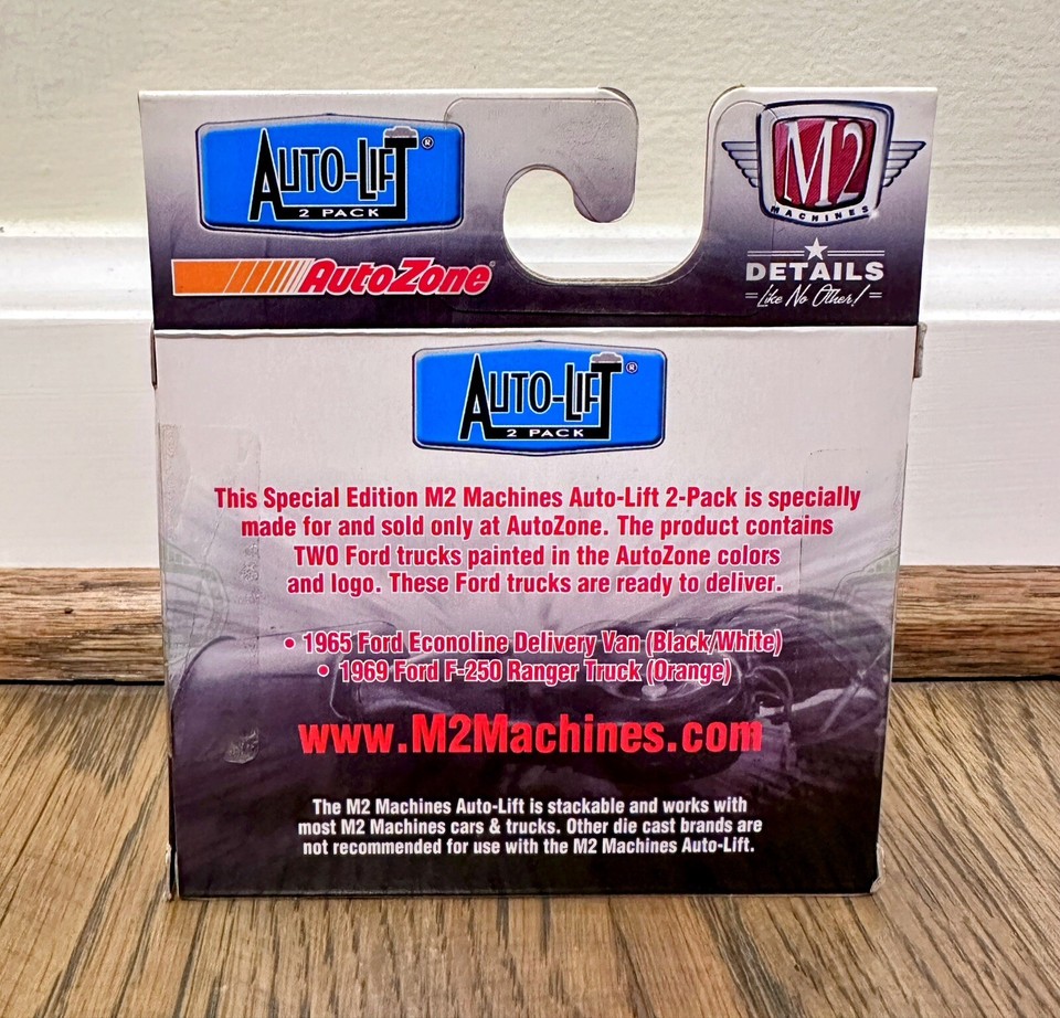 1/64 Autozone M2 Machines Auto Lift Ford Econoline and F-250 Ranger | eBay