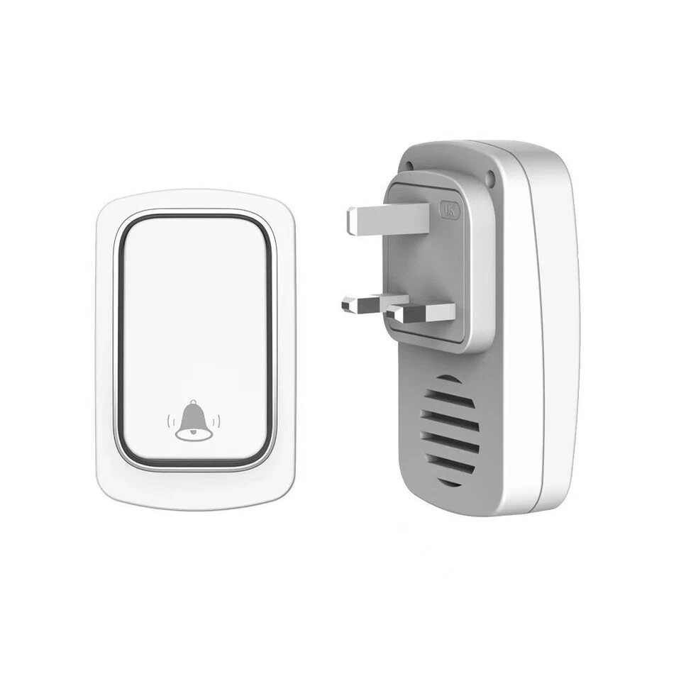 Wireless Doorbell Waterproof 300M Range Cordless Home Plug In Door ...