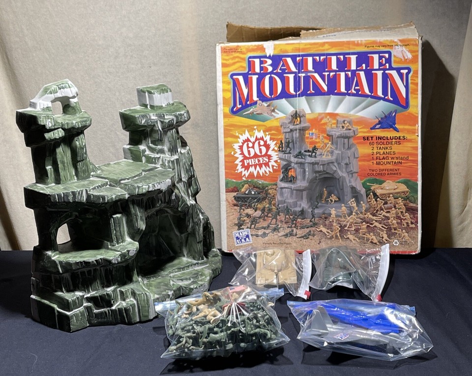 Vintage Tim Mee Toy 5740 Army Battle Mountain Playset 1980s USA | eBay
