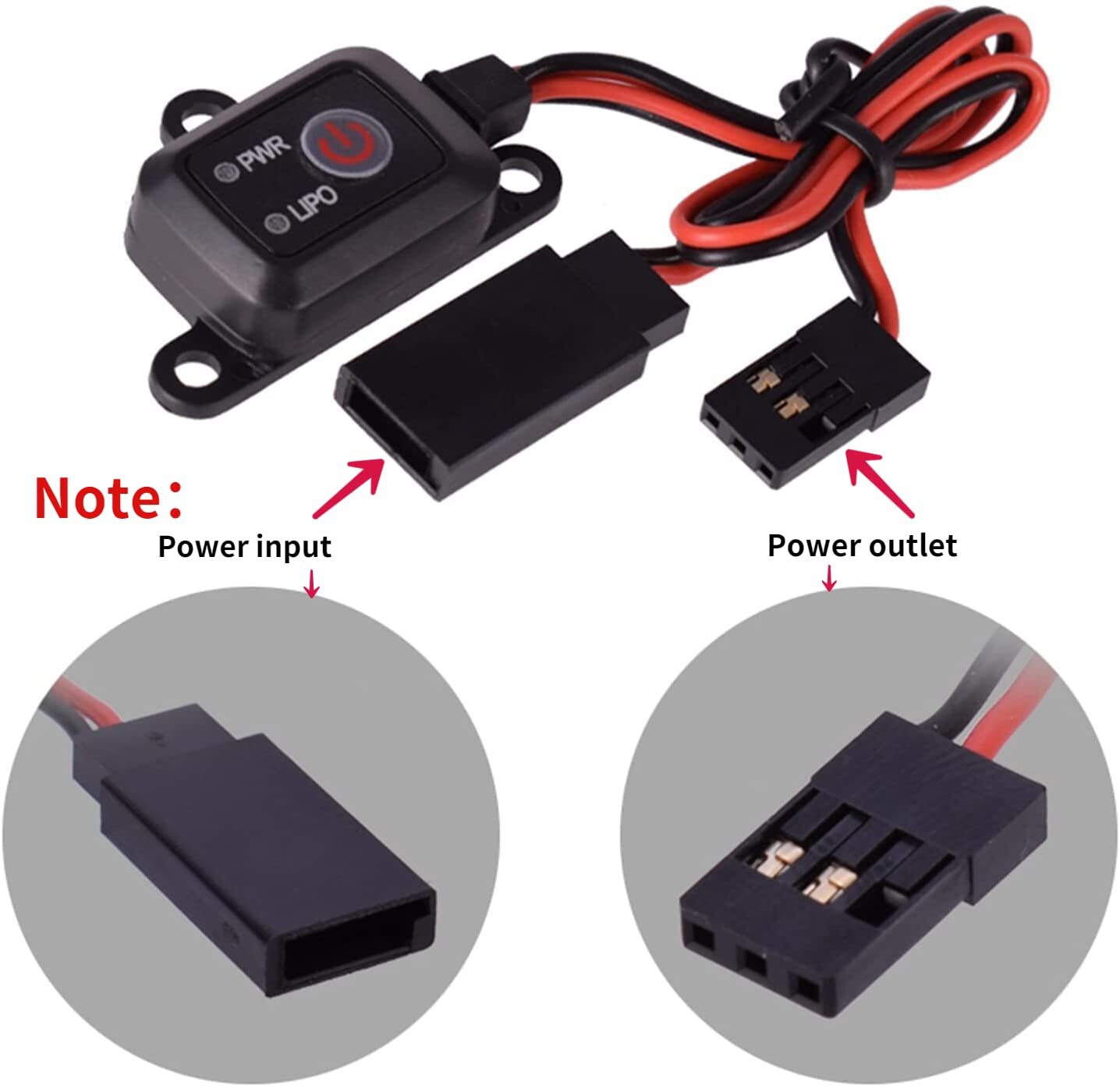 MCU Controlled Power Switch On/Off LIPO NIMH Battery RC Car Helicopter | eBay