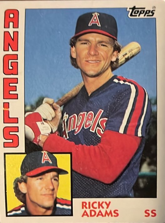 1984 Topps #487 Ricky Adams - California Angels | eBay