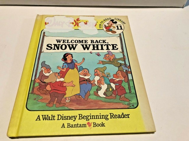 Vintage 1986 Walt Disney Beginning Reader Welcome Back Snow White Vol ...