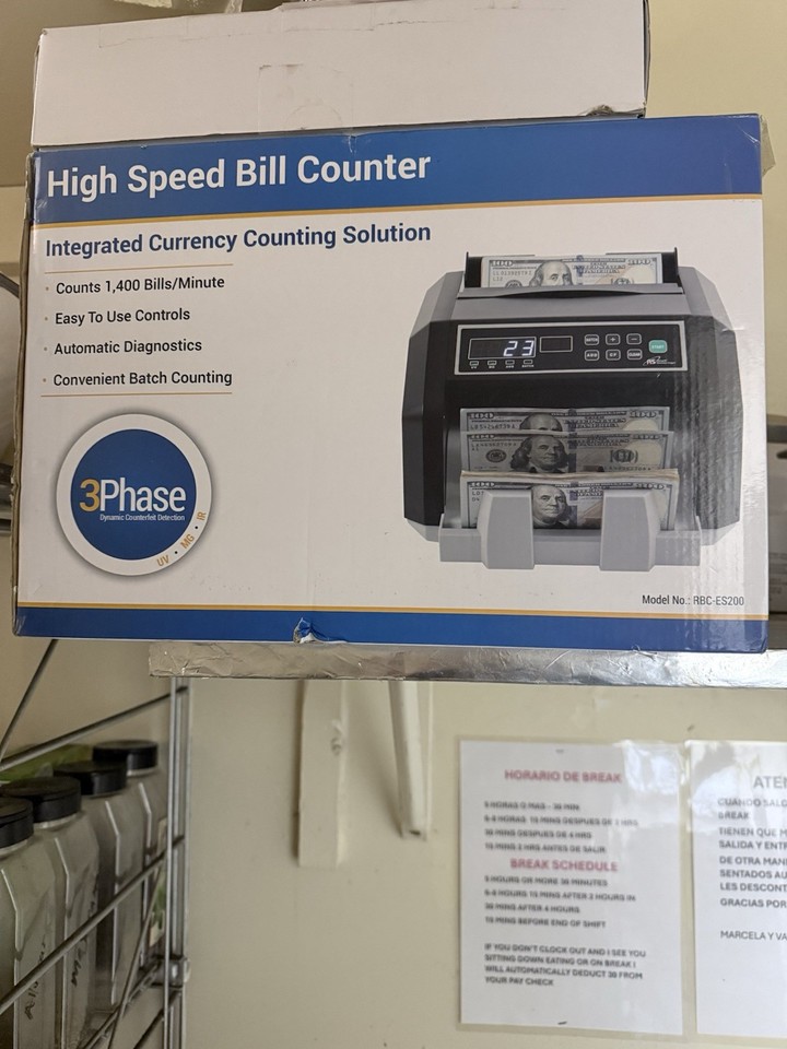 Bill Counter Cash Money Currency Counting Machine with Detector | eBay