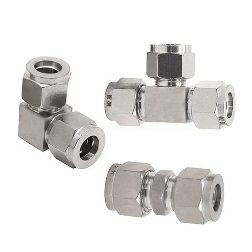 Metalwork 304 Stainless Steel Compression Tube Fitting 3/8" OD Union ...