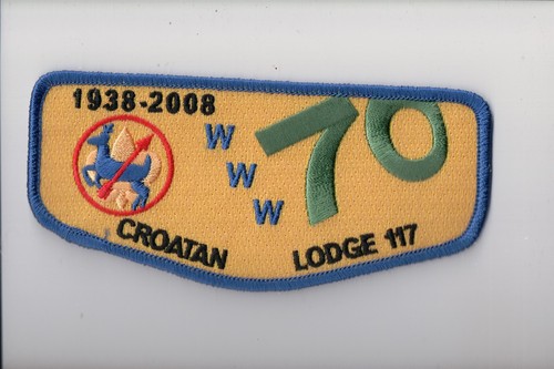 Lodge 117 Croatan S-68 70th Anniversary OA flap (WW) | eBay