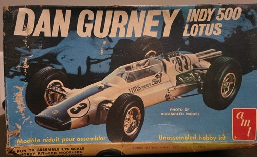 AMT Dan Gurney INDY 500 LOTUS #T154 1:25 Model Car Kit NEW OPEN BOX | eBay