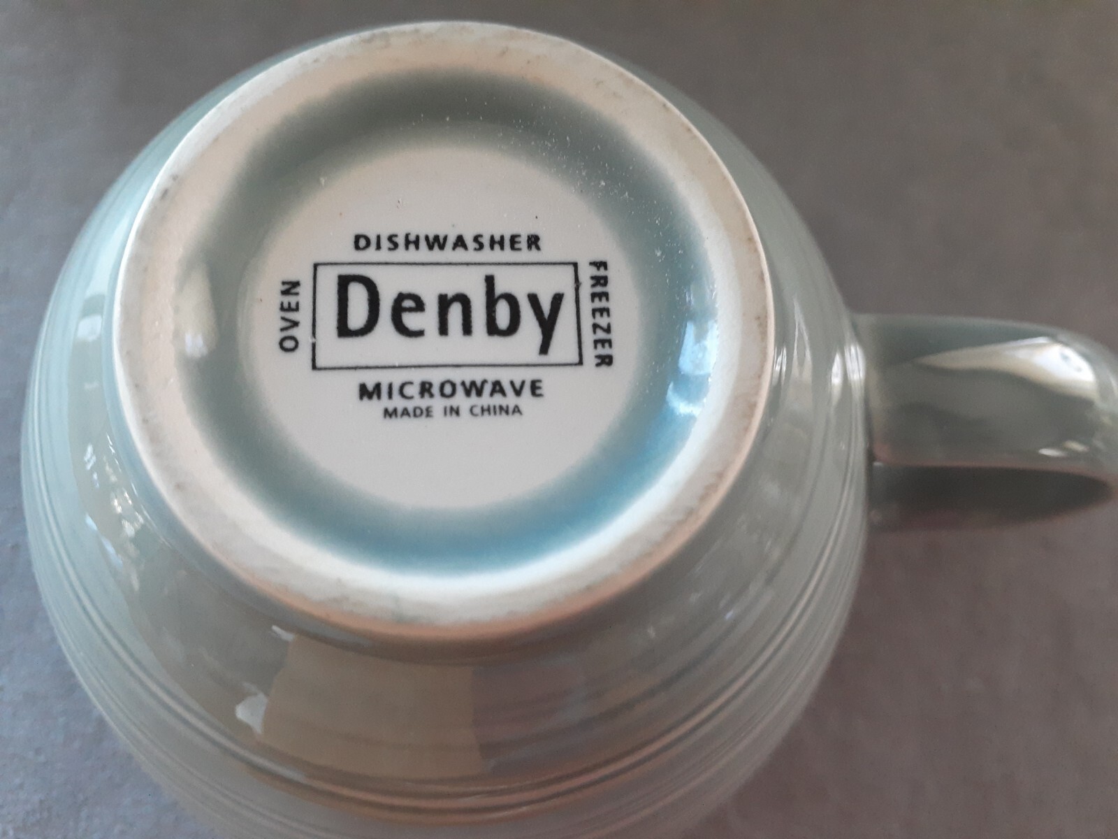 3 Denby RIPPLE MINT MUGS/ CUPS 1809 -- Excellent | eBay