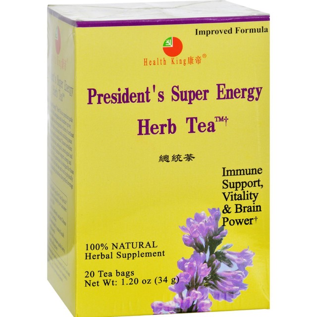 President's Super Energy Tea 20bg by Health King for sale online | eBay