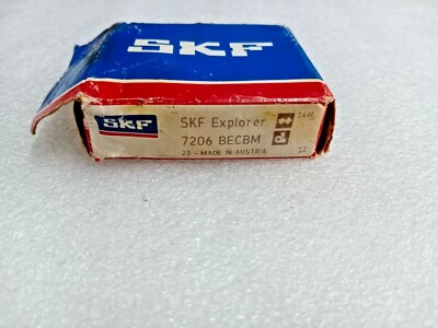 7206 BECBM ANGULAR CONTACT BEARING 30x62x16MM SKF EXPLORER BRONZE CAGE ...