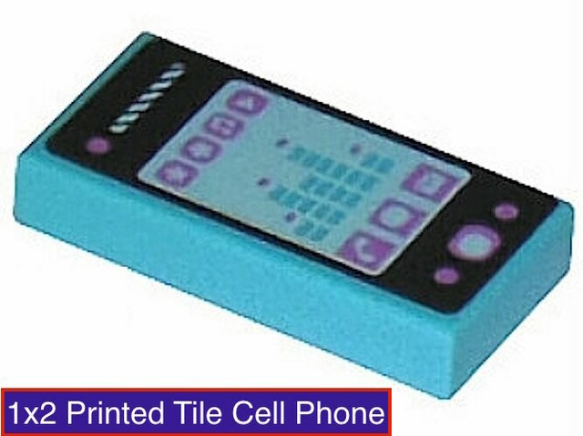 LEGO Blue Cell Phone / Smartphone Tile iPhone iPod Friends Smart P1 for ...